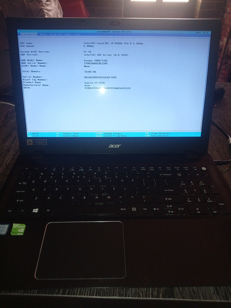 Asec Aspire F5 - 572G
