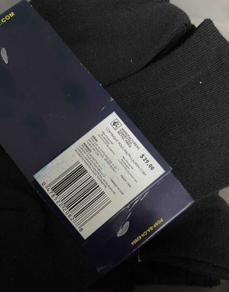Носки polo ralph lauren, в упаковке 6 пар.