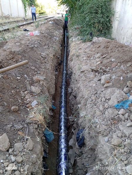 Kanalizatsiya suv mantaj patkop oʻra qilamiz