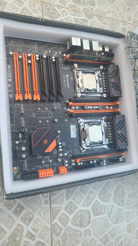 X99 F8D Plus материнская плата + Е5 2680v4 2шт + ОЗУ 32 гб