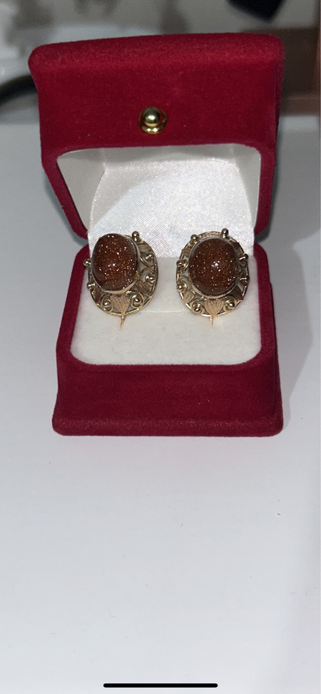 Сережки золотые 585 Советское золото