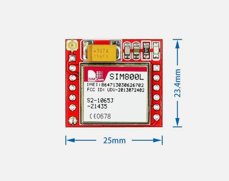 SIM800L sim karta o‘rnatuvchi modul mikrosxema