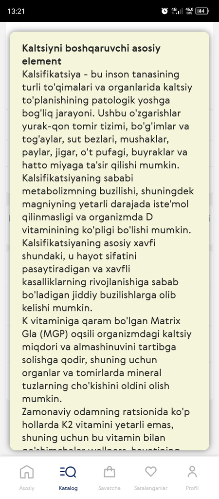 Vitamin K  Organizm uchun ajoyib mahsulot
