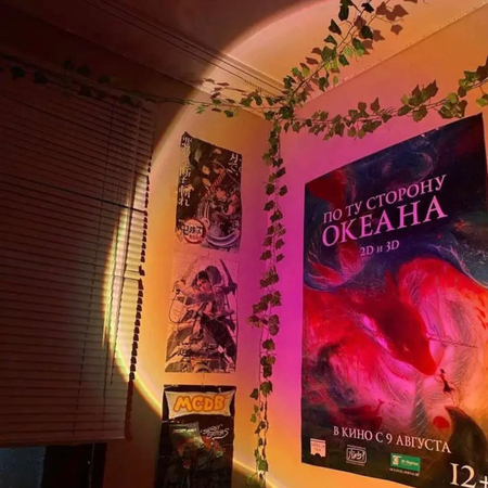 Sunset lamp | Закат лампа с 16 цветами | Подсветка