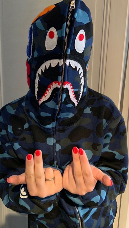 Bape hoodie oversize