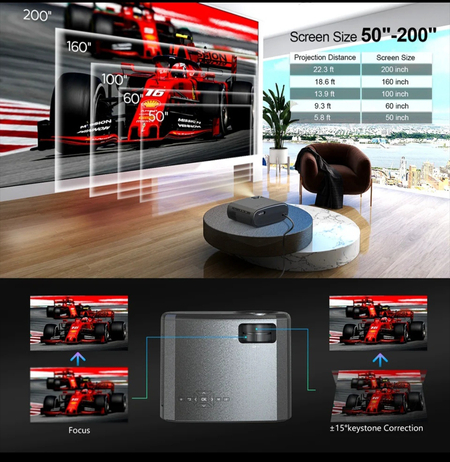 Проектор Wewatch v50  1920х1080P FULL HD экран. + Экран в подарок
