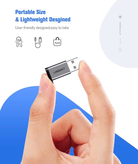 Переходник c  USB TYPE-C to USB TYPE-A USB 3.0  Бренд: Ugreen