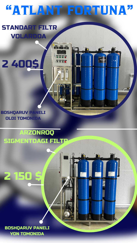 Система очистки воды 500 л, suv filtrlari,сув фильтр,500 л осмос