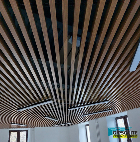 Реечный кубообразный потолок от Gipsolite Ceilings!