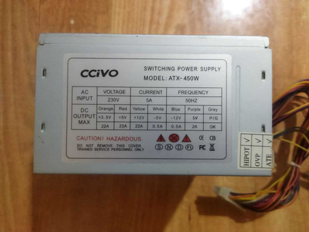Продается блок питания ccivo на 450w в отличном состояние