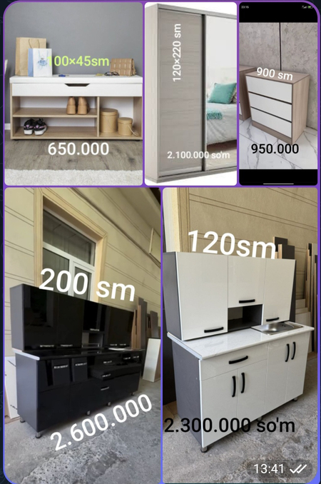 Buyurtma asosida mebel yasab beramiz