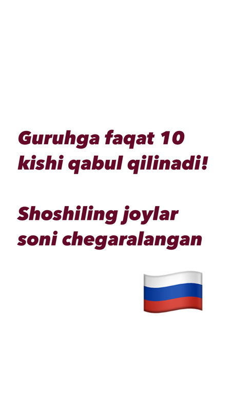 Rus tili Razgovor online kursi 0 dan