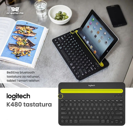 Русская Заводская Раскладка!Беспроводная Клавиатура Logitech K480