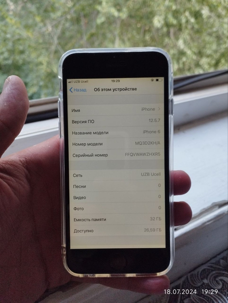 Iphone 6 spes grey 32gb 81% ideal br qol bu teli blgan bladi