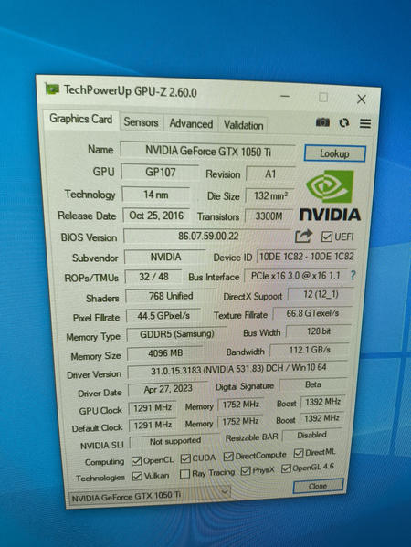 Palit GTX1050Ti 4Gb GDDR5