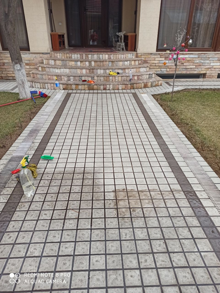 Мойка, краска и чистка брусчатки