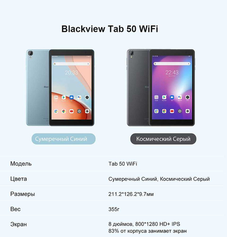 Planshet Blackview Tab 50 WIFI (8.0) 4/128