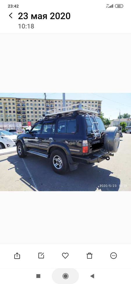 Toyota land cruiser 80.   1996 yil   4500 litr benzin motor.