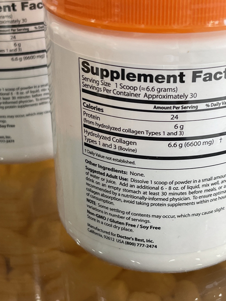 Doctor’s Best Pure Collagen Powder 200 g