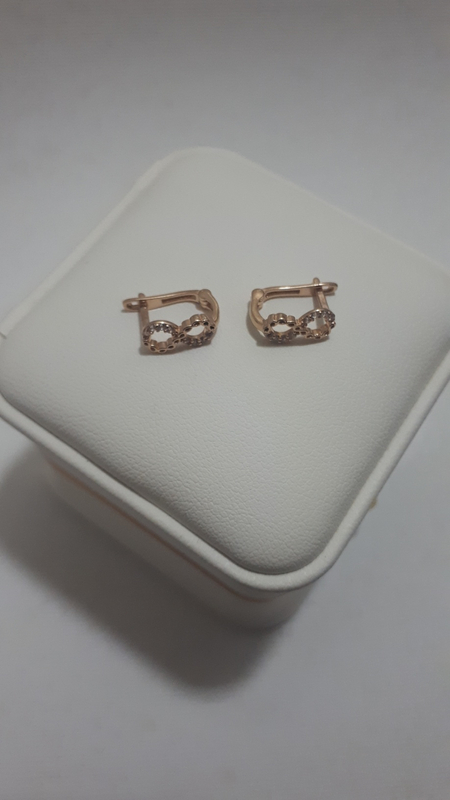 Серьги золото Росия завод 3.89-грам 585,