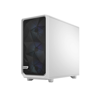 ^ Корпус  Fractal Design Meshify 2 Compact RGB - White TG Clear Tint