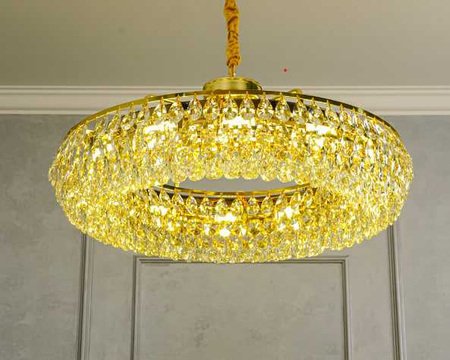 Qandil,kristall,balandligi sozlanadi,2 xil shaklda: E14 lampa, lyustra