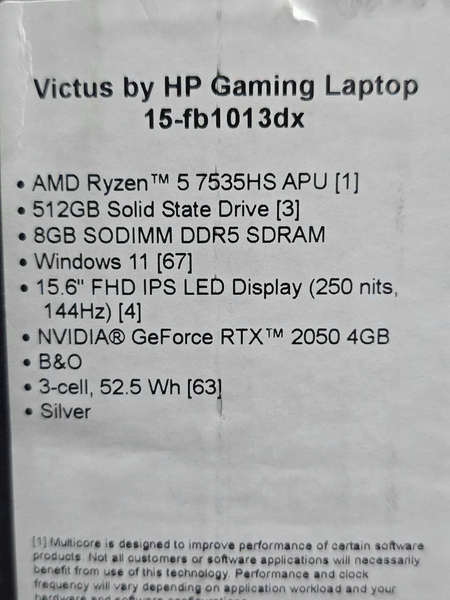 New Hp VICTUS Gaming laptop 15-FB  Core i5 2024 New with boxes