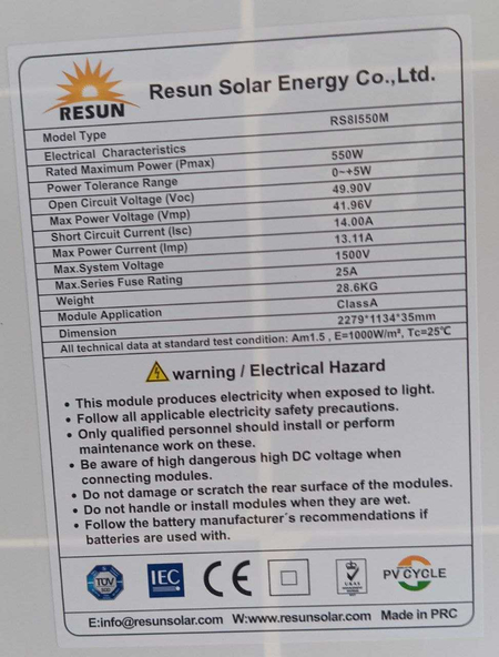 Солнечные панели 550W и 560W BlueSun