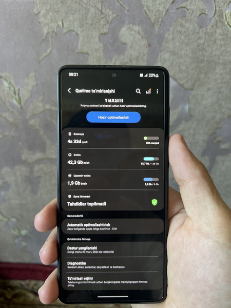 Samsung A71 ideal