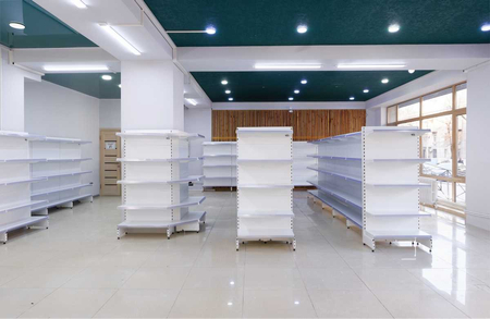 Металлические стеллажи разборные для магазинов
