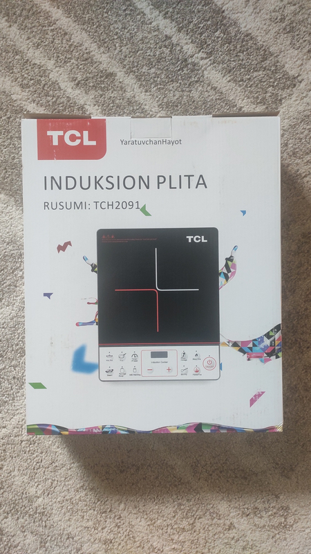 Индукционная плита TCL. Новая. Мощность 2000 Вт. Размер 35х28 см.