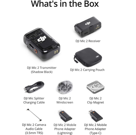 DJI MIC 2 (1TX + 1RX) yangi versiyasi последняя версия