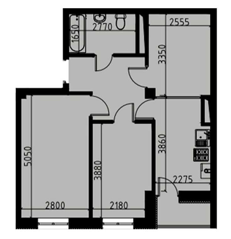 2к квартира из кирпича в Яшнабадском районе = 37080 (SD)