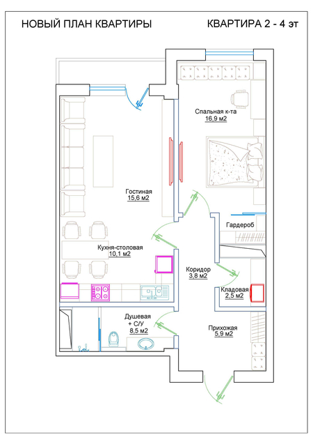 Новостройка–2/4/9–ЖК «Nikitina Residence», ул.Олтинтепа (Циолковского)