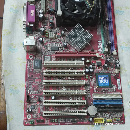 MSI 865P Neo  ретро материнская плата
