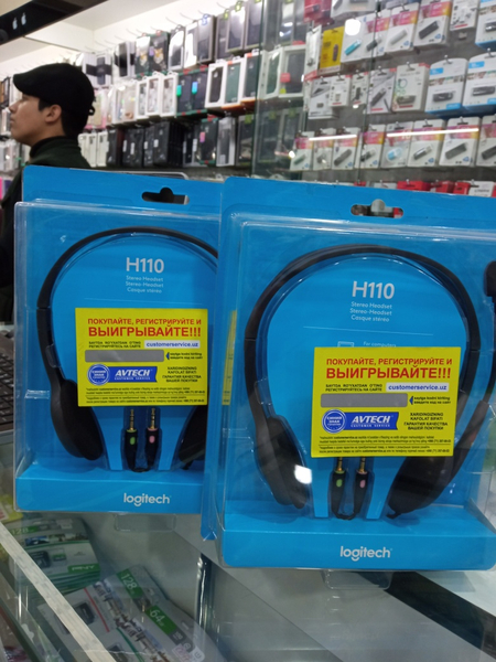 АКЦИЯ безплатная достовка по Узб ! Logitech H110 H111 наушник!