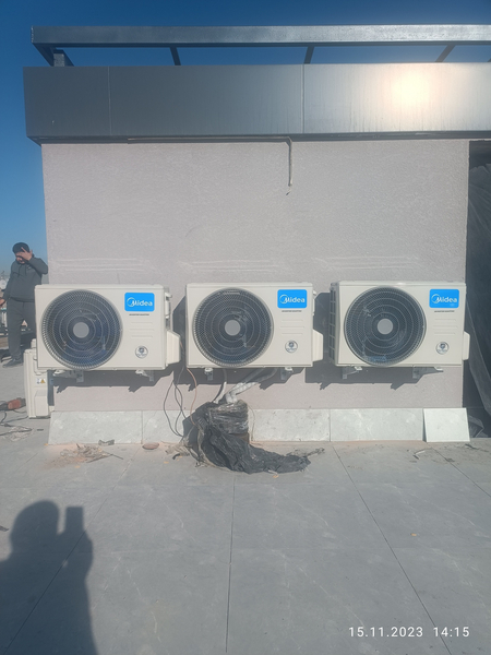 Konditsioner ustanovka, remont, Установка кондиционер