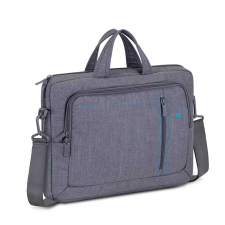 ^ Сумка RIVACASE 7530 grey Laptop Canvas bag 15.6