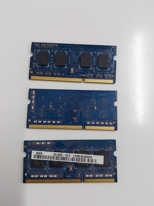 DDR3 2GB SoDimm продам, количество 3шт, снято с ноутбука