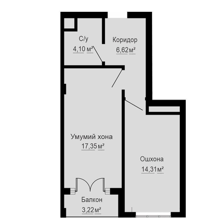 СРОЧНО прод-ся 1 КОМН-Я кв-ра в ЮНУСАБАДЕ по цене РЫНКА.(97887)