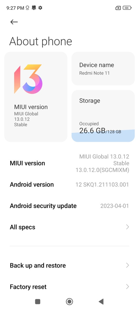 Redmi note11 ideal