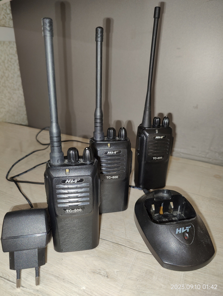 Рация НҮТ, Hytera TC-500, 5 Вт, 16 каналов, UHF, 3-25км  цена за 3 ш