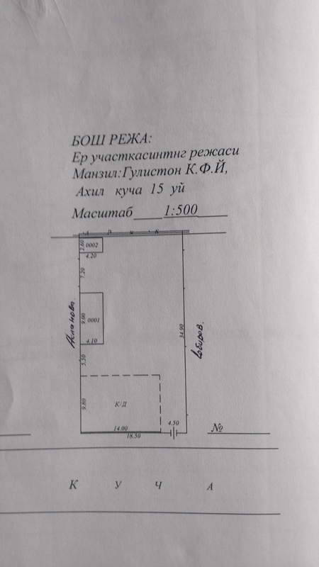 Черняевка М-1  6.5 сотих фундамент билан