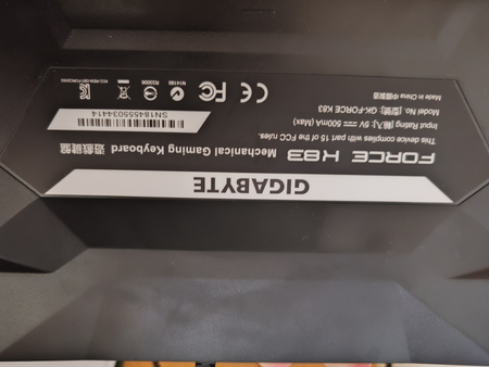 клавиатура gigabyte force k83 cherry mx red mechanical