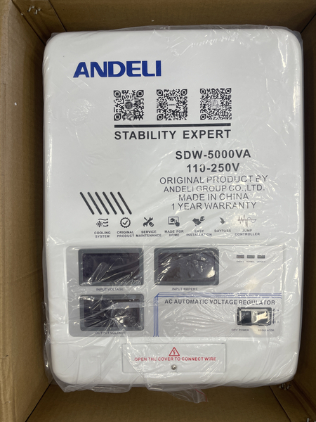 STABILIZATOR napryajeniya ANDELI-QR-bilan TOZA Original SDW-5kva Model