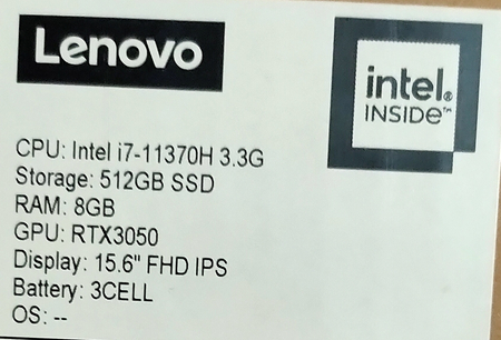 Lenovo.RTX3050/Core i7 11-поколение/15.6