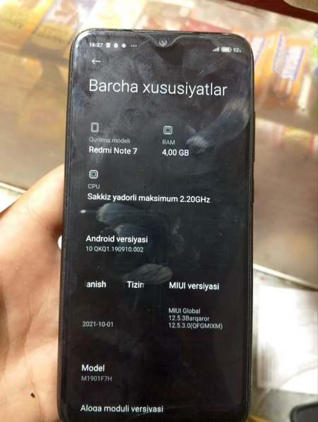 Nome redmi note 7