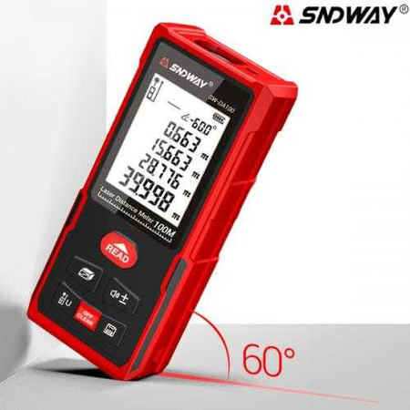 SNDWAY Лазерный дальномер 100 м. литий Батарея с USB кабелем