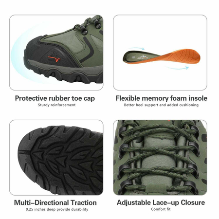 Nortiv 8 Men's Waterproof Mid Hiking Shoes (USA) трекинговые кроссовки