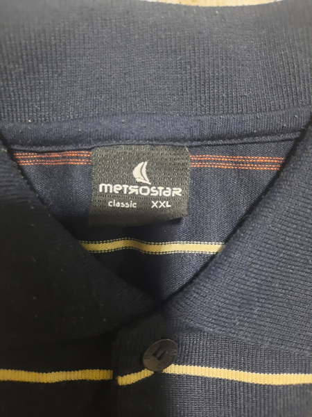 Трикотажная рубашка XXL поло с длинными рукавом